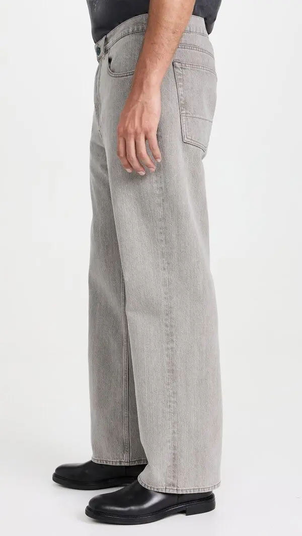 Our Legacy Third Cut Straight Leg Jeans In Concrete Chain
